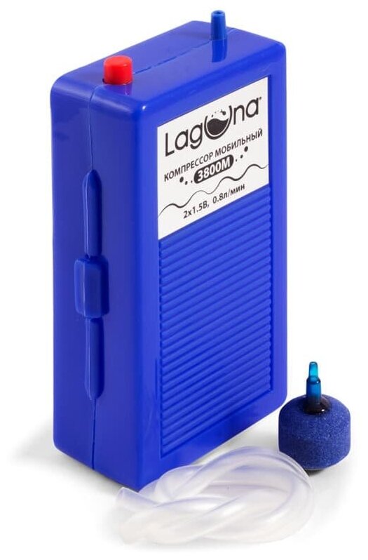 Аквариумный компрессор Laguna 3800М, на батарейках