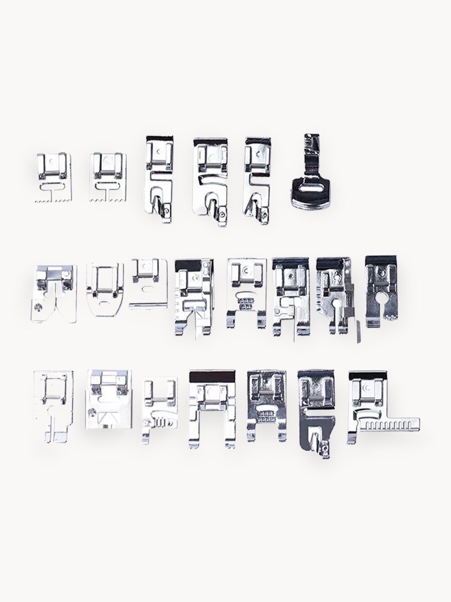 Набор прижимных лапок для швейной машины, 32 предмета, в коробке