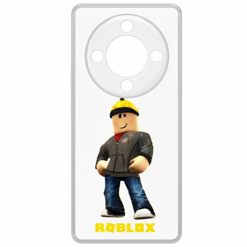 Чехол-накладка Krutoff Clear Case Roblox-Строитель для Honor X9b