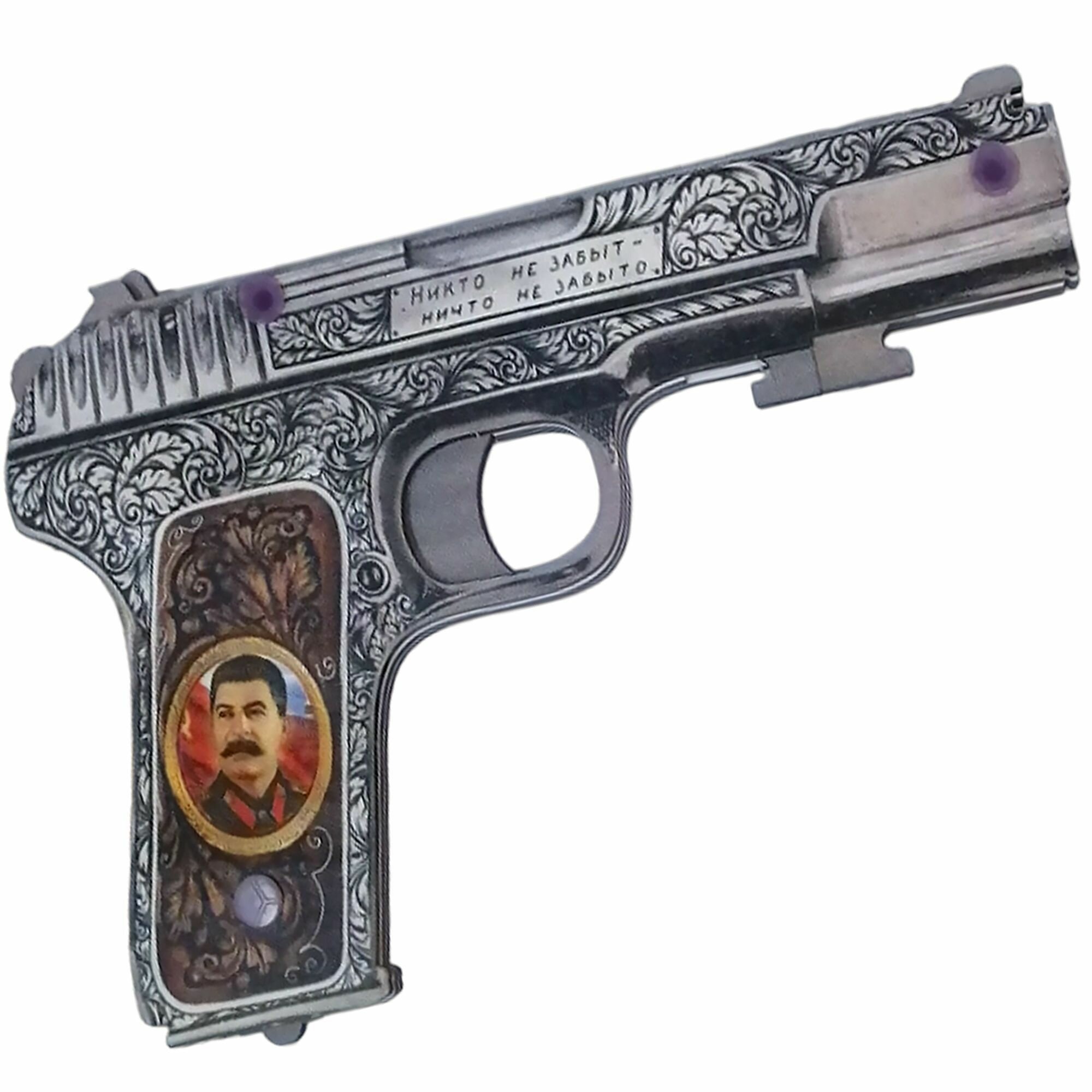 Пистолет резинкострел из дерева ТТ Наградной Сталин