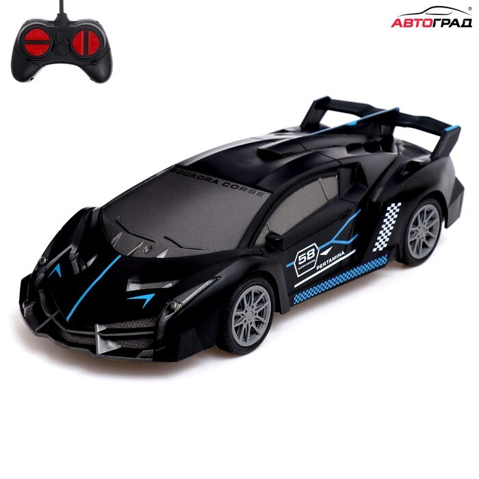 Машина радиоуправляемая «Жажда гонок», 1:20, работает от батареек, цвет чёрный, 9932941