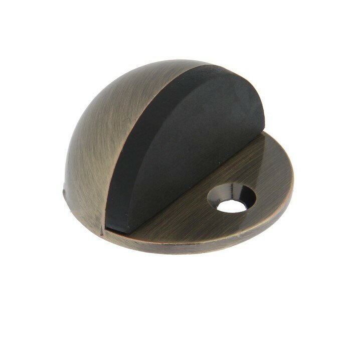 Упор дверной LOCKLAND, с крепежным штырем, цвет бронза, ограничитель для дверей напольный