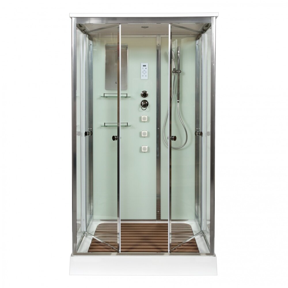 Душевая кабина Deto V1215, 120 x 90 см, с электрикой, гидромассажем