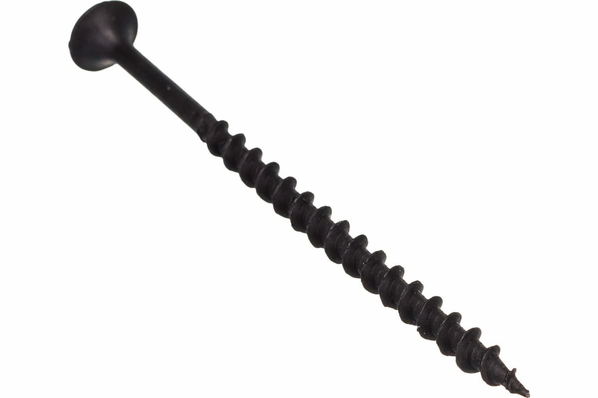 Саморез по дереву креп-комп черный 3,8х70 мм 200 шт чд7038ф для крепления древесины