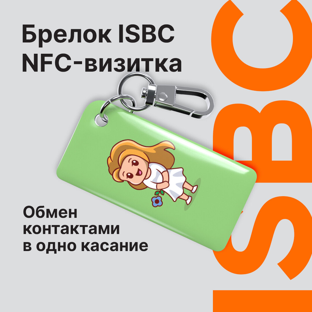 Электронная NFC-визитка от ISBC "Знаки зодиака, Дева", брелок