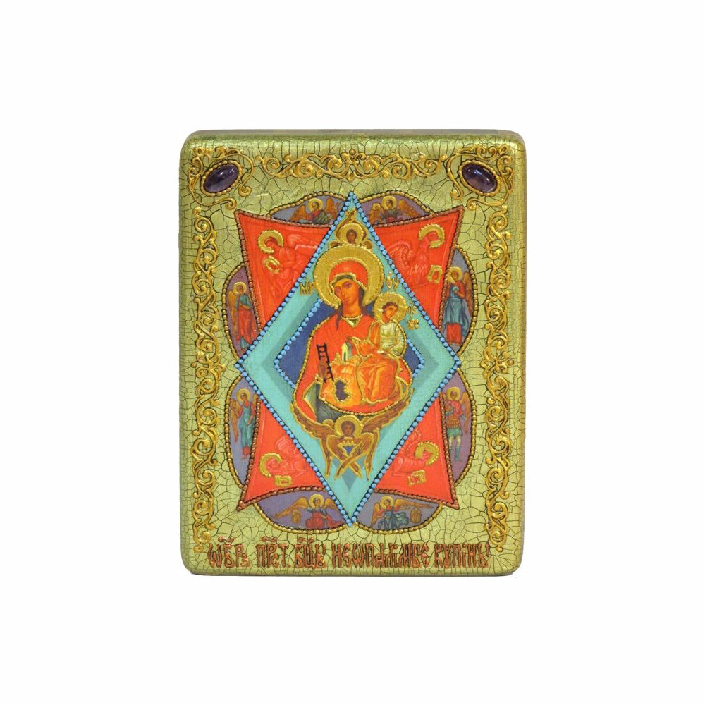 Подарочная икона Божией матери Неопалимая купина 15х20 см - полуаналойный 999-RTI-225-4m