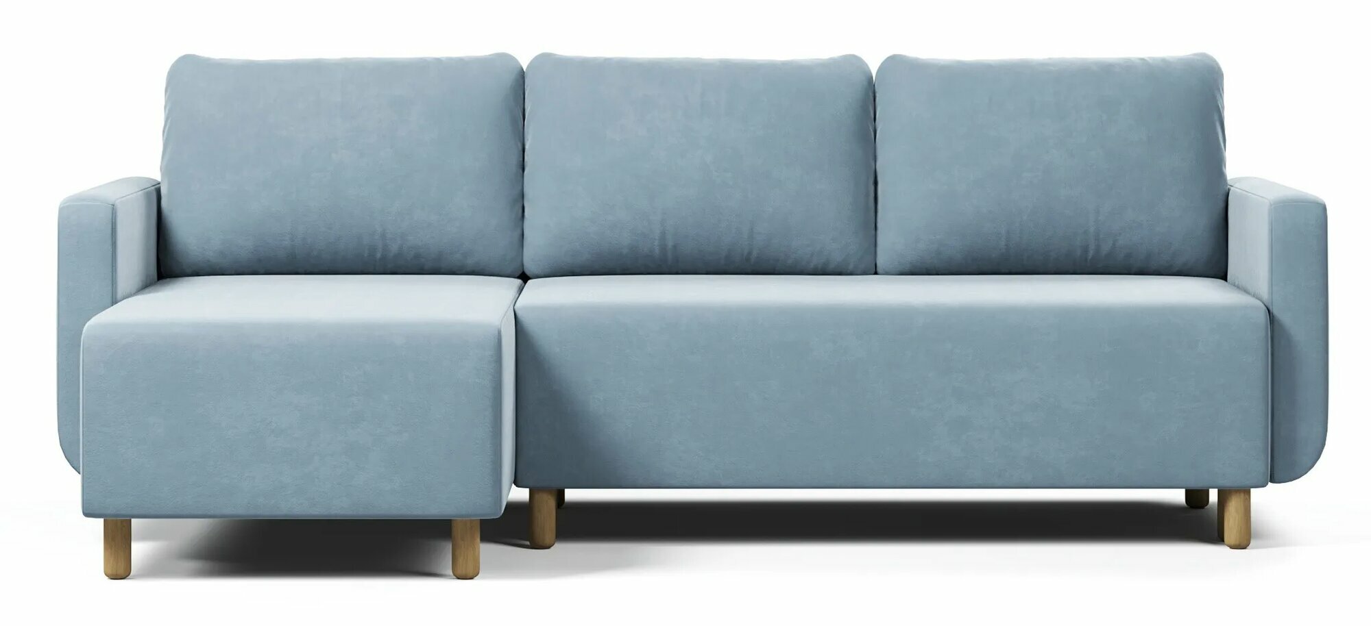 Угловой диван-кровать Беллер, 220х138х90 см, механизм Еврокнижка, диван раскладной большой, с ящиком для белья