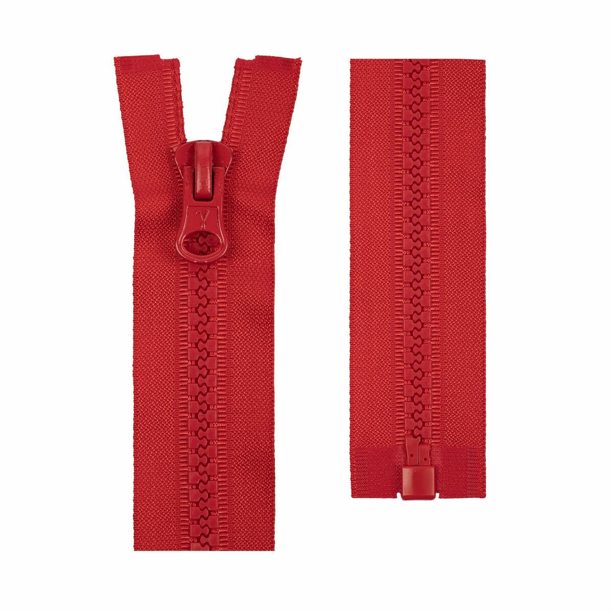 Молния трактор "GAMMA" Т-10 75 см Тип 10 10 шт. разъёмная однозамковая №145 т. красный