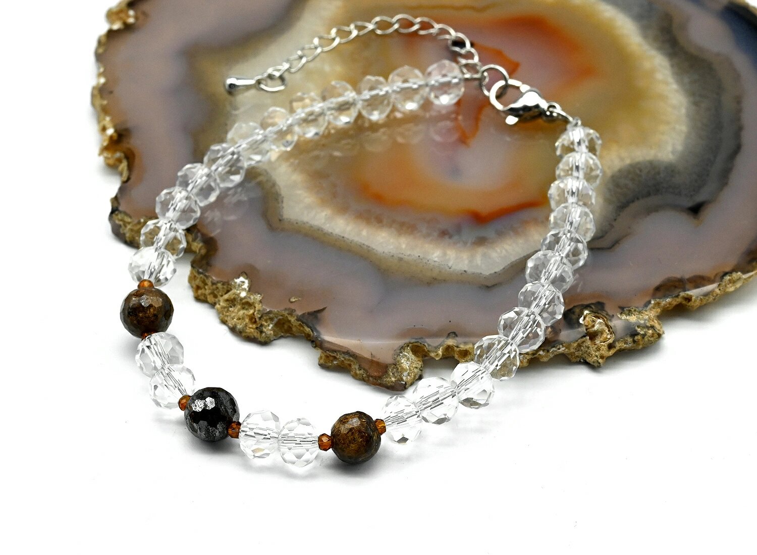 Браслет, тигровый глаз