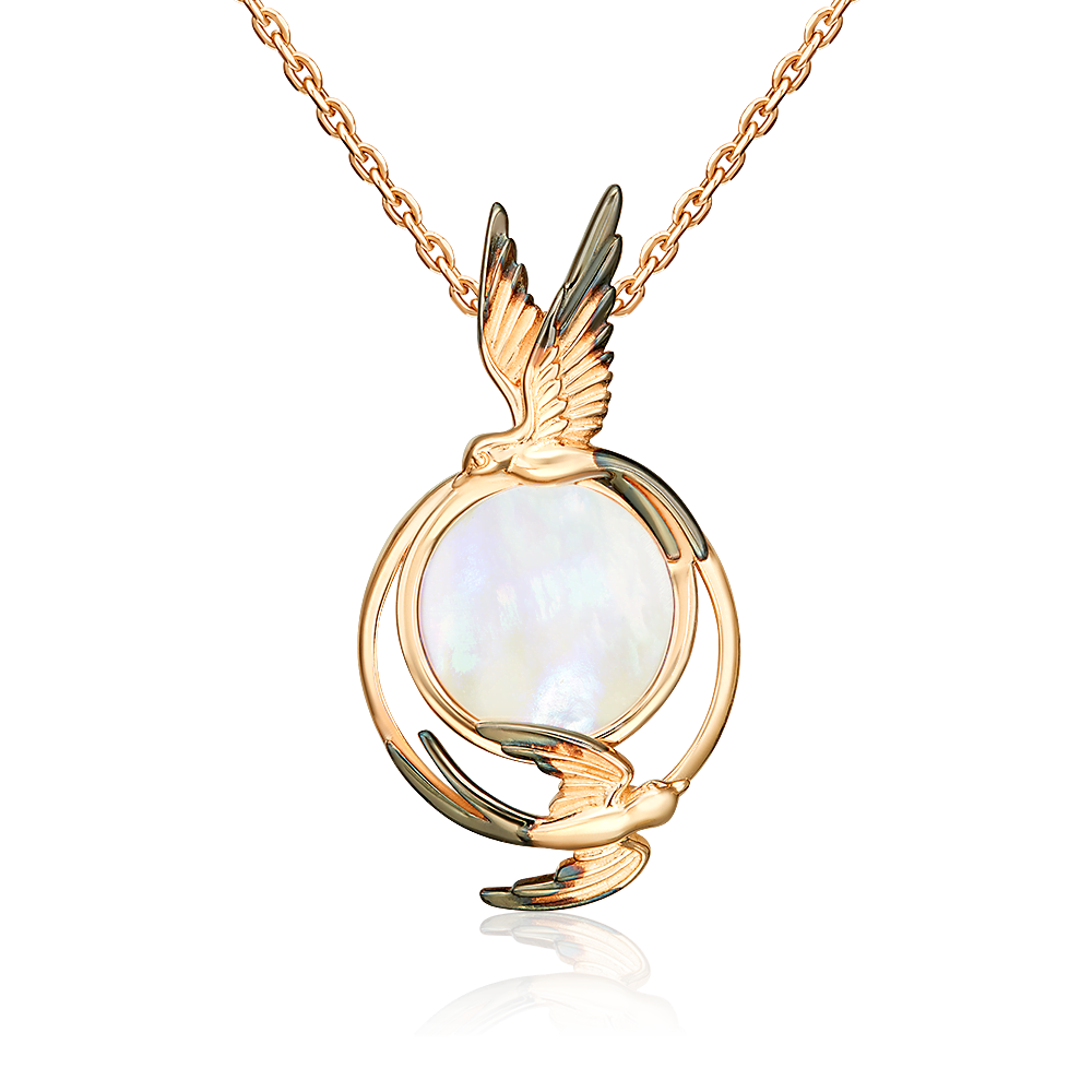 Подвеска, красное золото, 585 проба