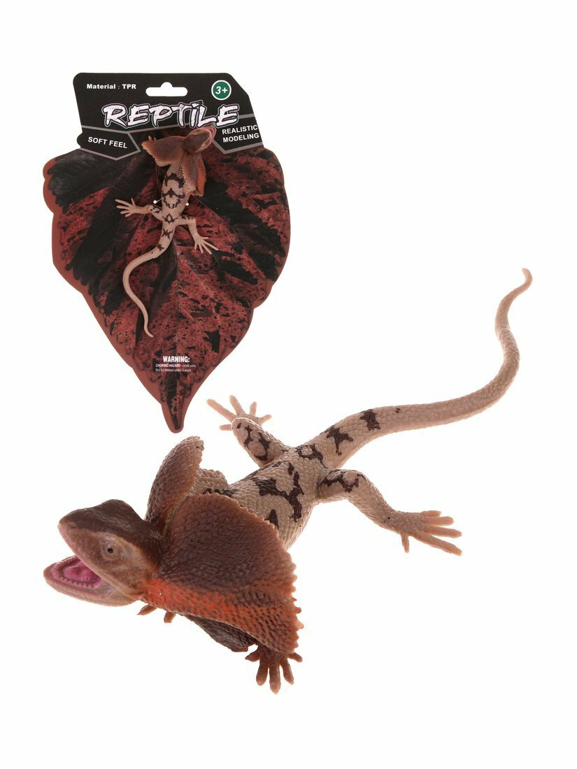Ящерица, игрушка натуралистичная на картонном листе Наша Игрушка 5112-12
