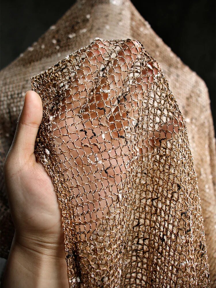 Полиэстер/акрил трикотажная сетчатая ткань для шитья 1 meter