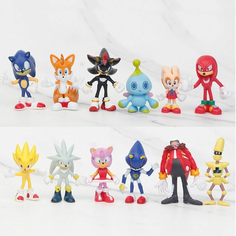 Аниме фигурки Набор фигурок Соник игрушки для детей / cоник Sonic 12шт