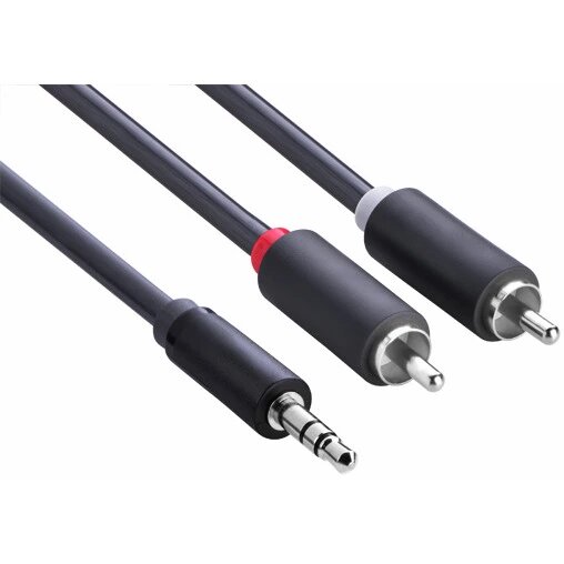 Кабель аудио 1xMini Jack - 2xRCA Greenconnect GCR-51730 15.0m