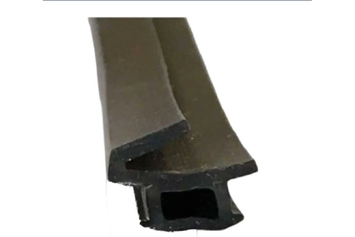 KOMFORT Уплотнитель для алюминиевых дверей с москитной системой ТПУ-003 (КПУ-06) черный 14м