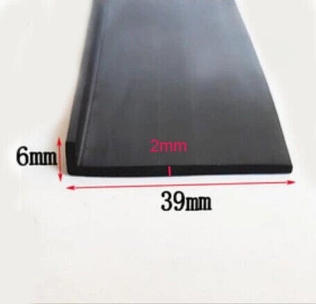 Резиновая уплотнительная лента L-образная 6x39mm, 1 метр