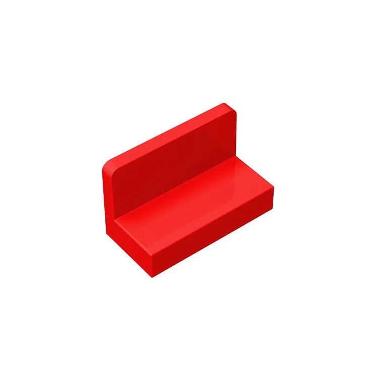 Панель Gobricks 1x2x1 Красный (010)