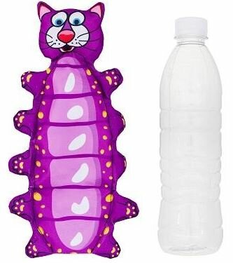 Антицарапки Игрушка для собак "Котогусеница" под бутылку 0,5л