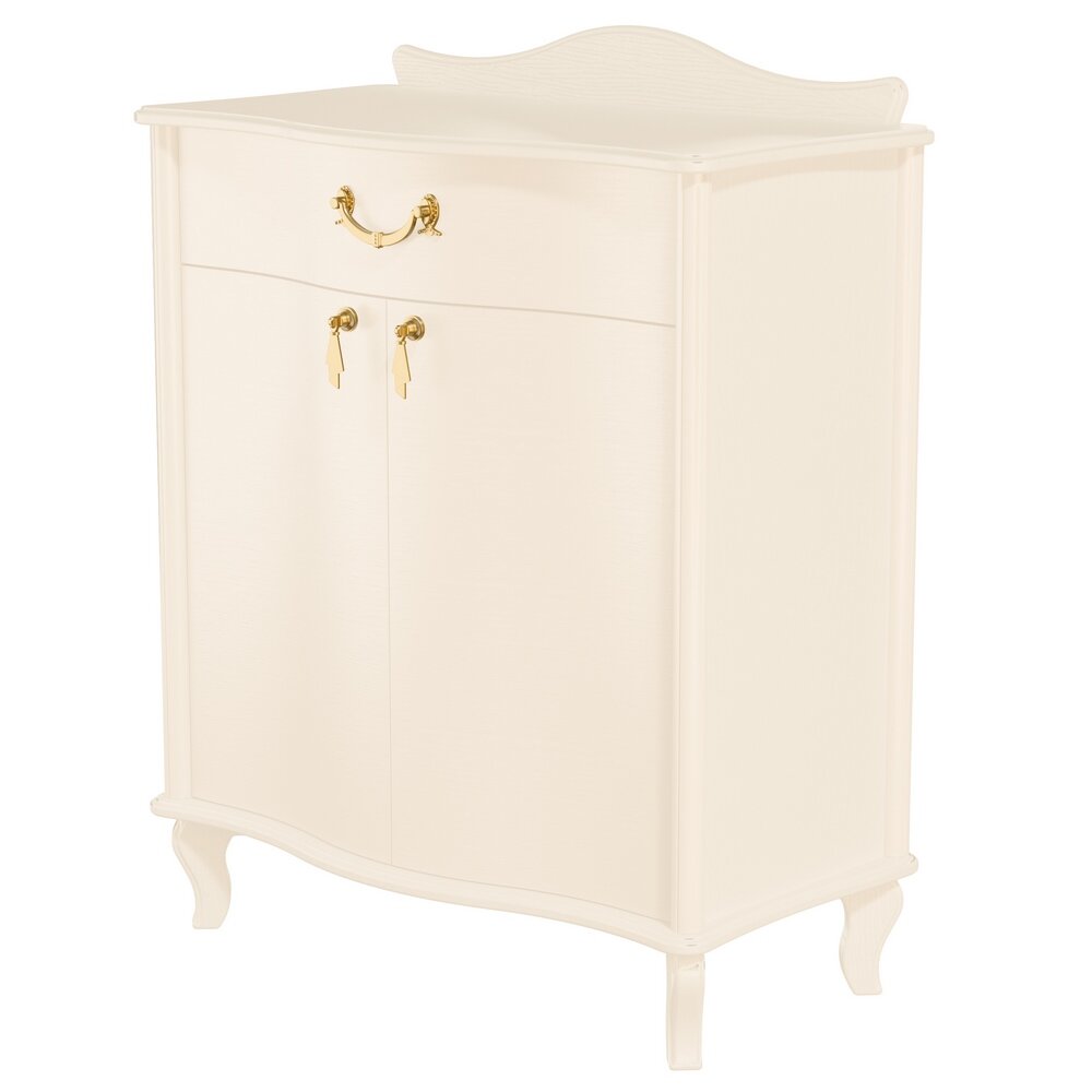 Комод Мебелик Джульетта с распашными дверцами дуб шампань Размеры: Высота 960мм Глубина 420мм Ширина 750мм