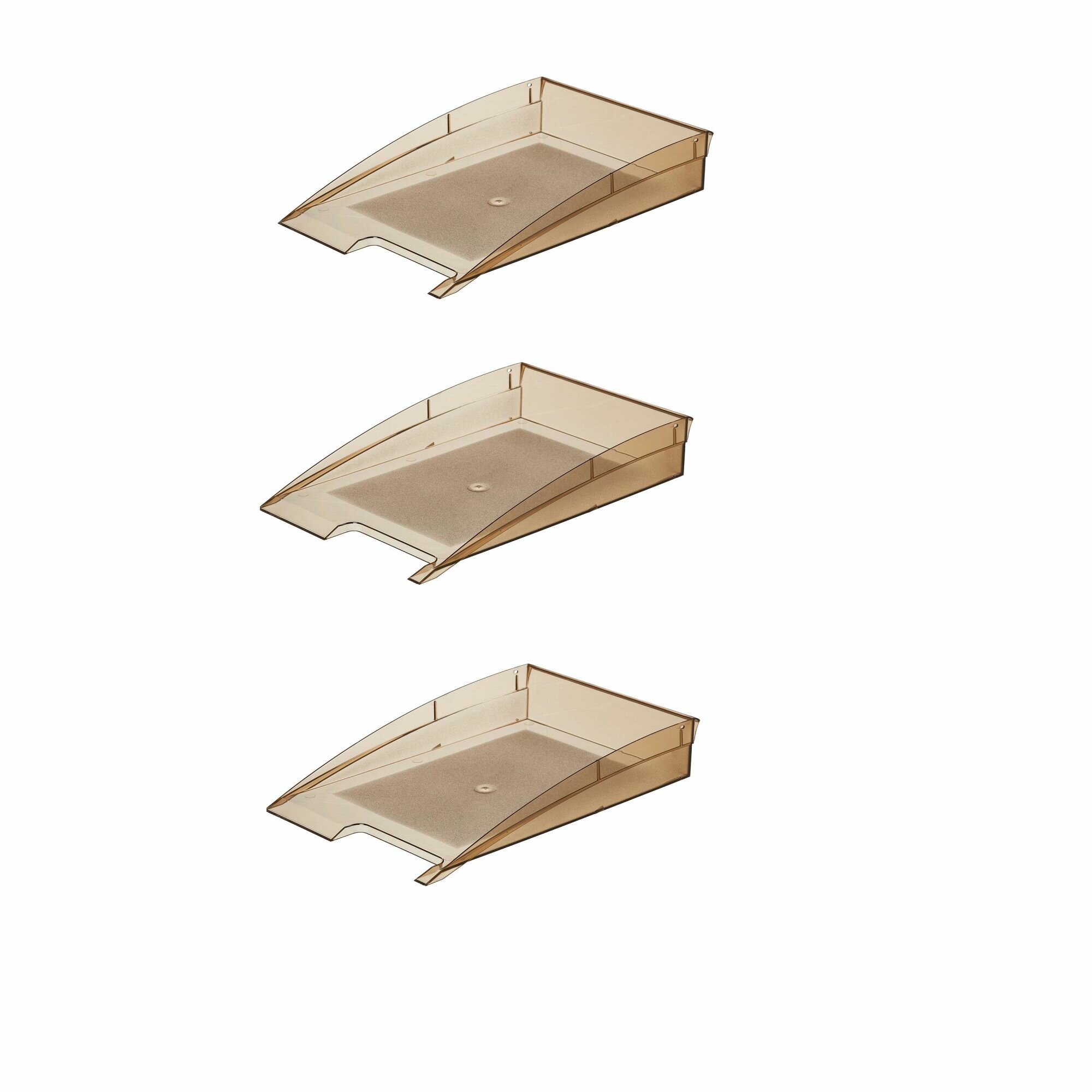 Attache Лоток для бумаг City, тонированный, 3 шт.