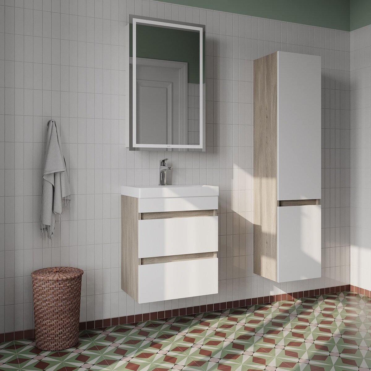 Шкаф-зеркало с подсветкой IDDIS Zodiac ZOD5000i99 50 см LED-лента