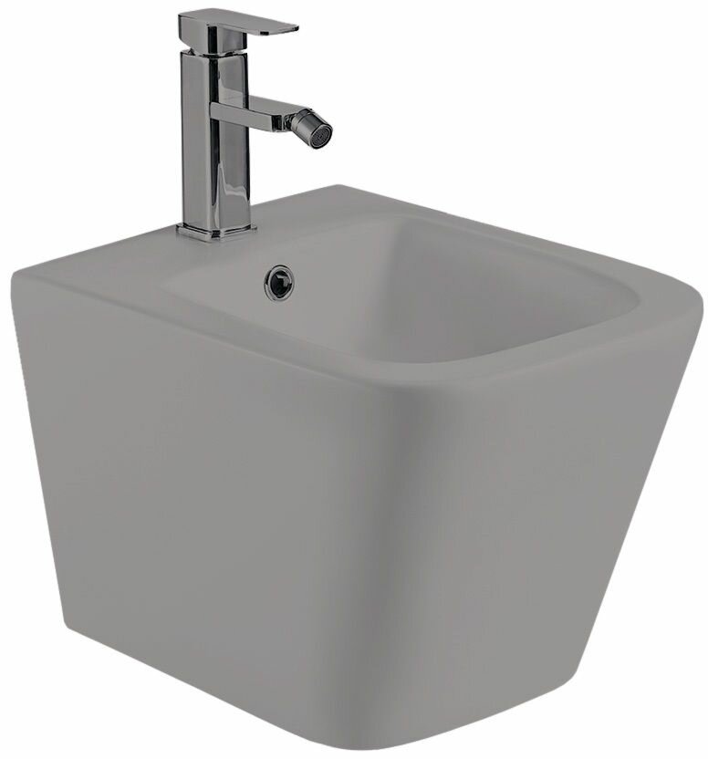 Биде подвесное WeltWasser GELBACH 005 MT-GR (33х34,5х48,5), серый