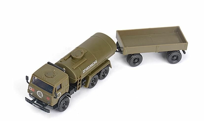 Сборная модель автомобиля КАМАЗ-5350, лёгкая сборка без клея, модель грузовика 20 см для коллекции и хобби