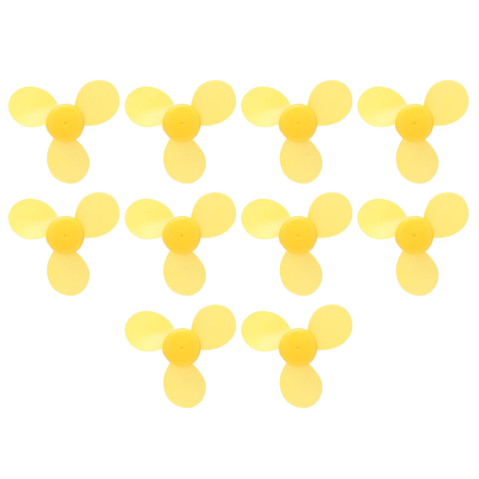 10 шт. желтый АБС-пластик 3-лопастной пропеллерный вентилятор модель игрушки аксессуары для игрушечного набора сделай сам и модели самолета