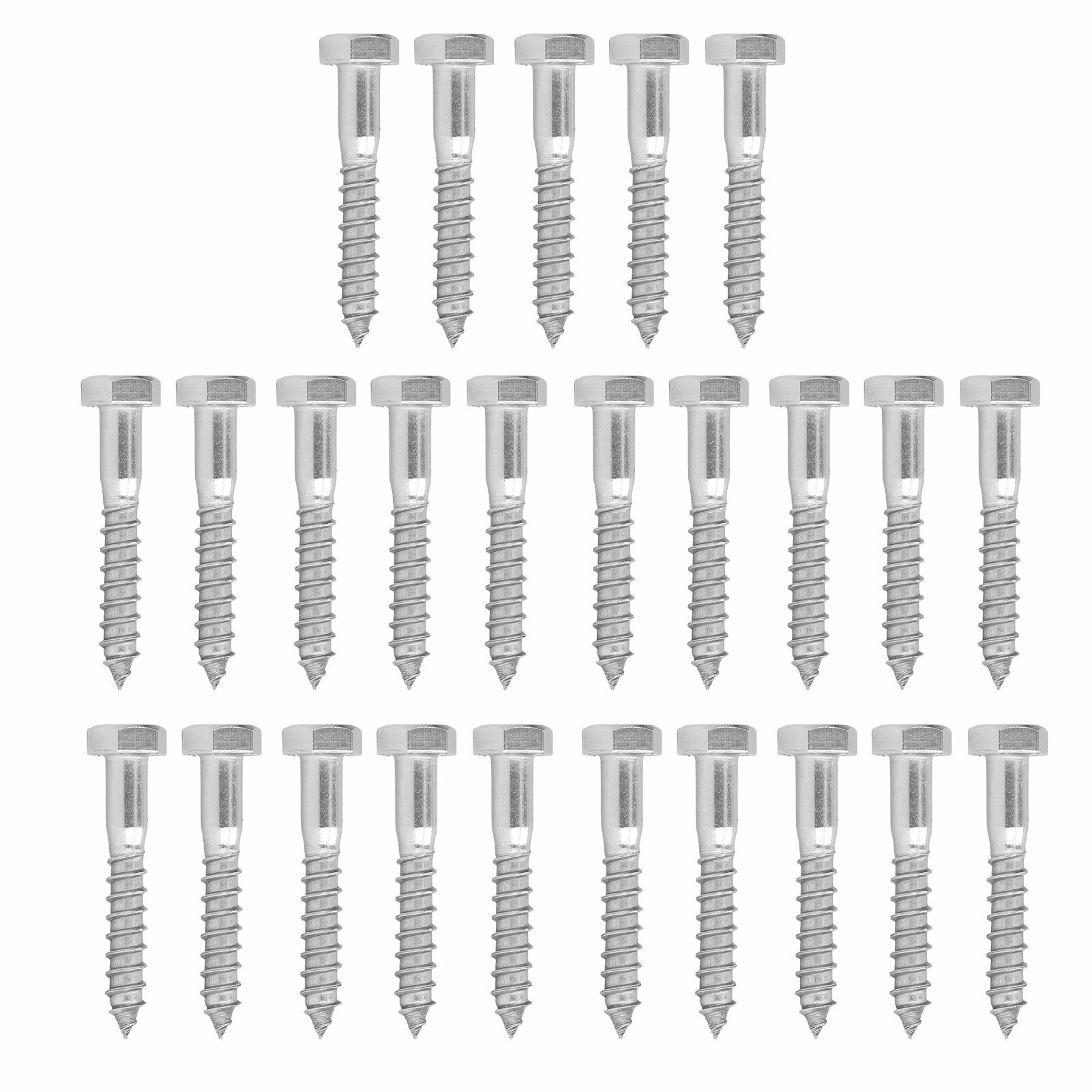 304 Болт С Половинной Резьбой Из Нержавеющей Стали, Деревянные Винты С Шестигранной Головкой, Самонарезающий Тренерский винт 8x50mm
