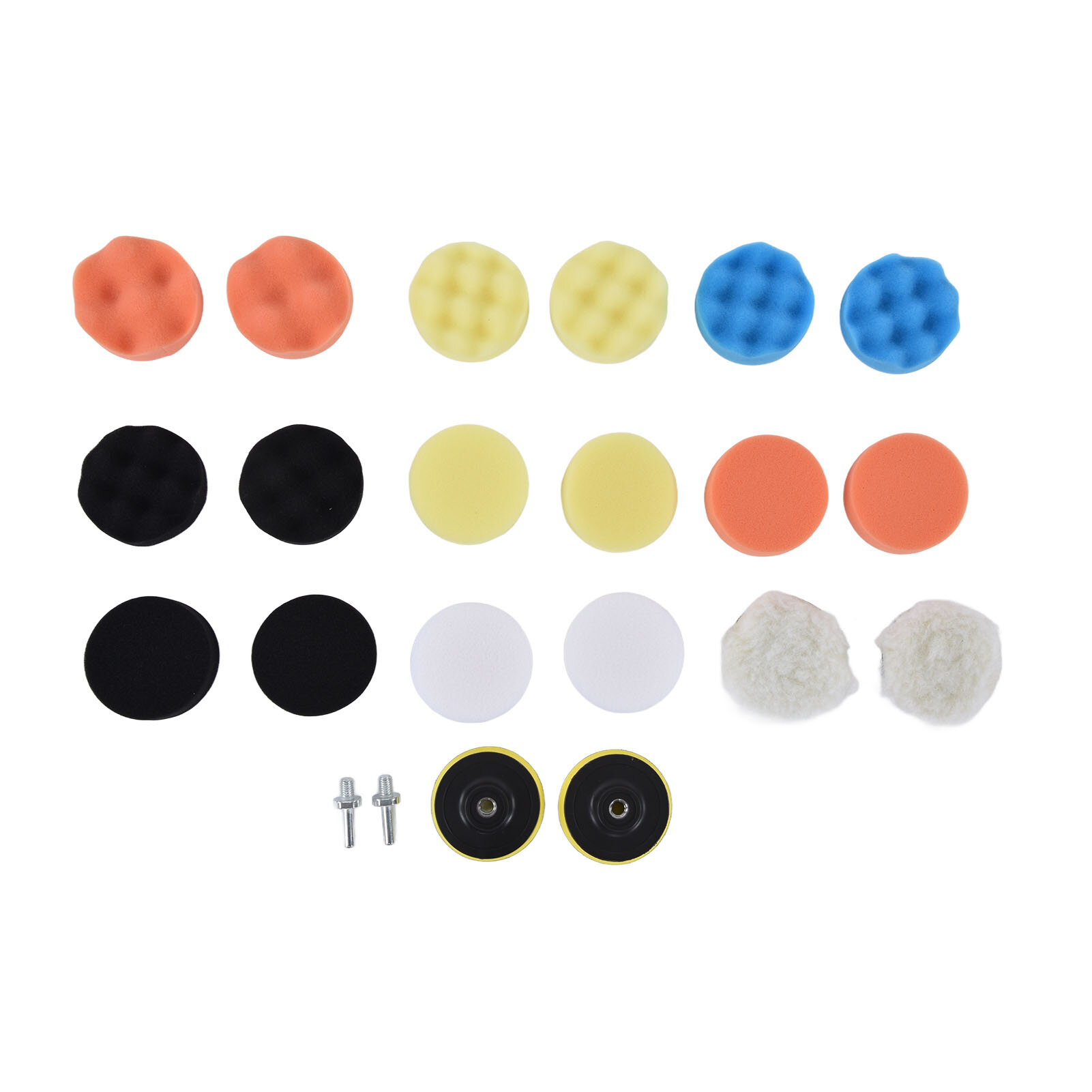 22pcs Buping Pads Abs Sponge Car Posiling Pad набор для восковой шлифовальной герметичной глазурь
