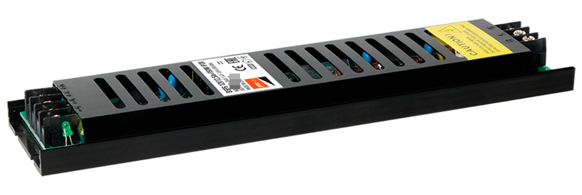 Драйвер Jazzway / Джазвэй BSPS для светодиодной ленты, в металлическом корпусе, черный, 225х53х19мм, 12.5А 150Вт 12В / блок питания