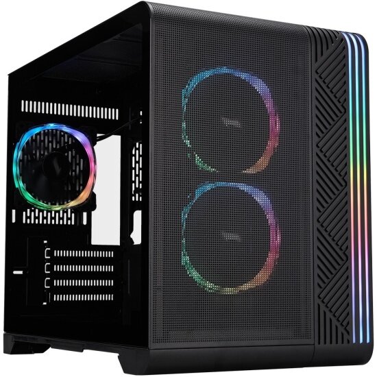 Корпус 1STPLAYER VT6 ARGB, черный (VT6-BK-3FS7)