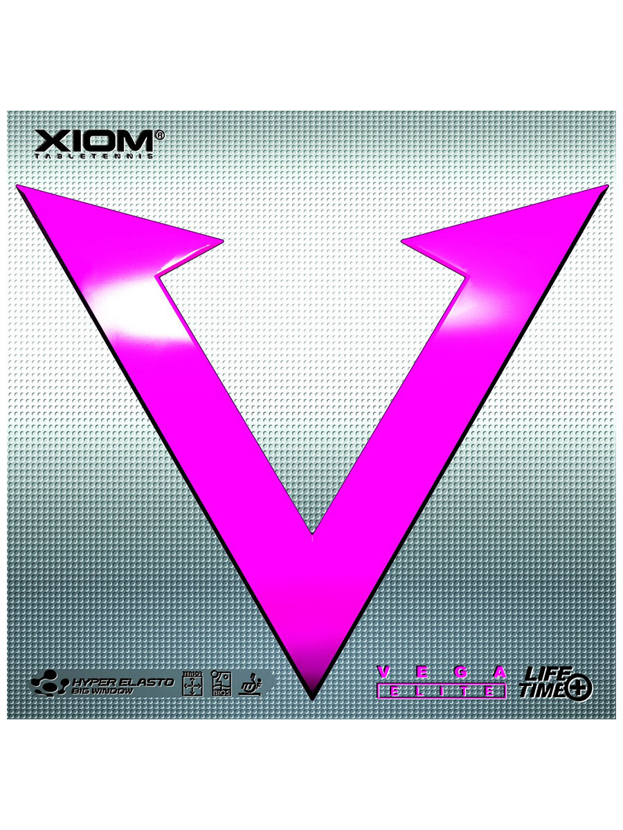 Накладка для настольного тенниса XIOM Vega Elite красная, 2.0