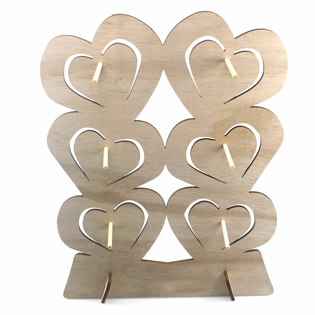 JM01889 Деревянная рамка для пончиков Love, украшение на свадьбу