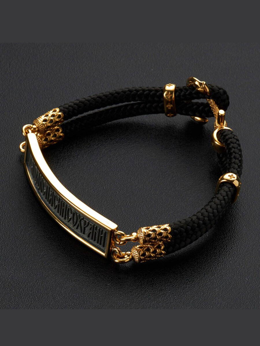 Браслет, серебро, 925 проба, золочение