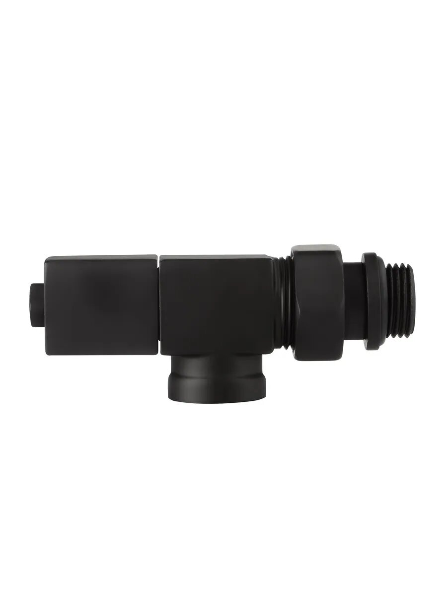 Набор дизайн-вентилей CUBE, осевой (черный) 1/2
