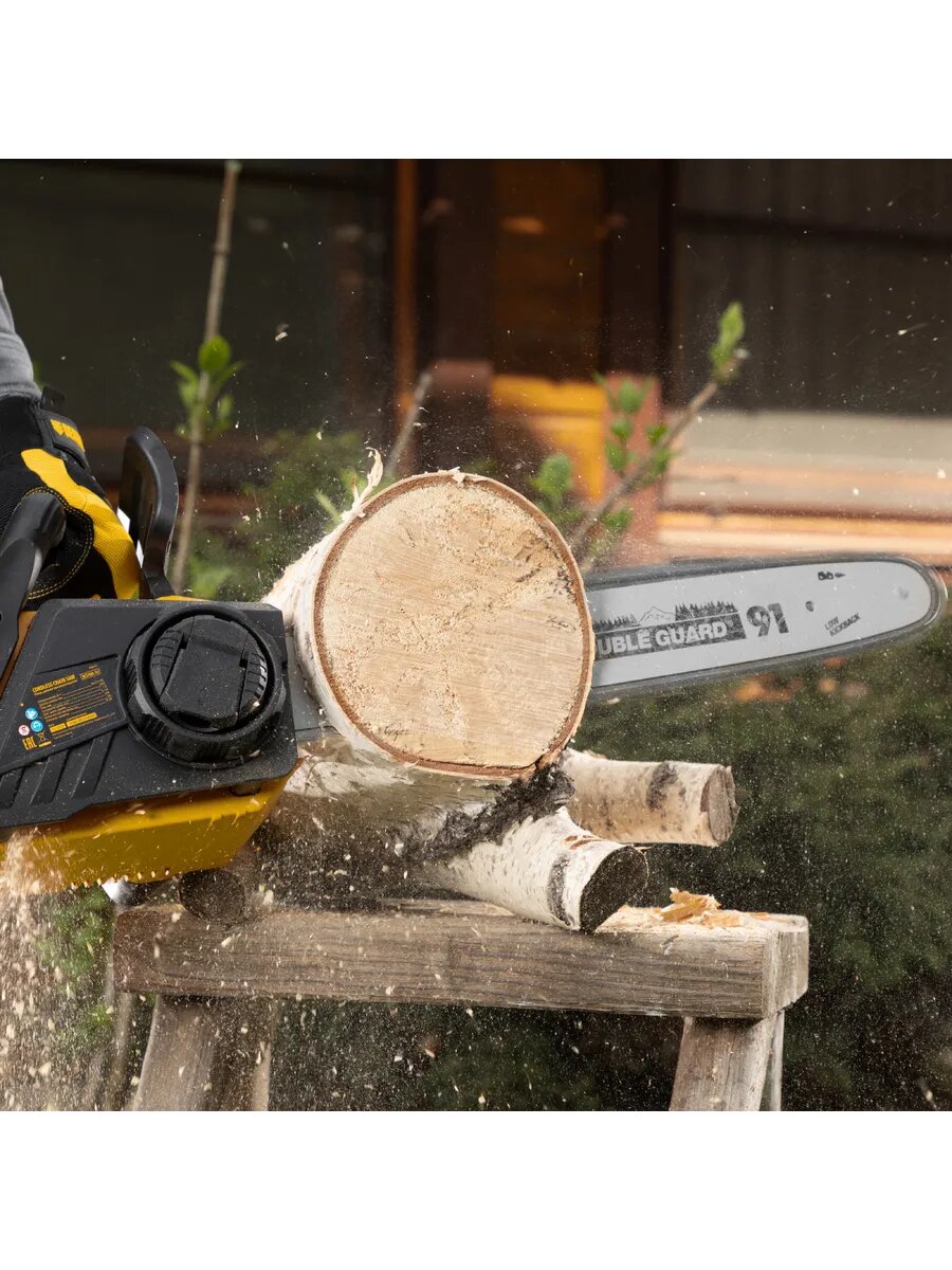 Цепная пила аккумуляторная бесщеточная RCS40, DENZEL, 58610