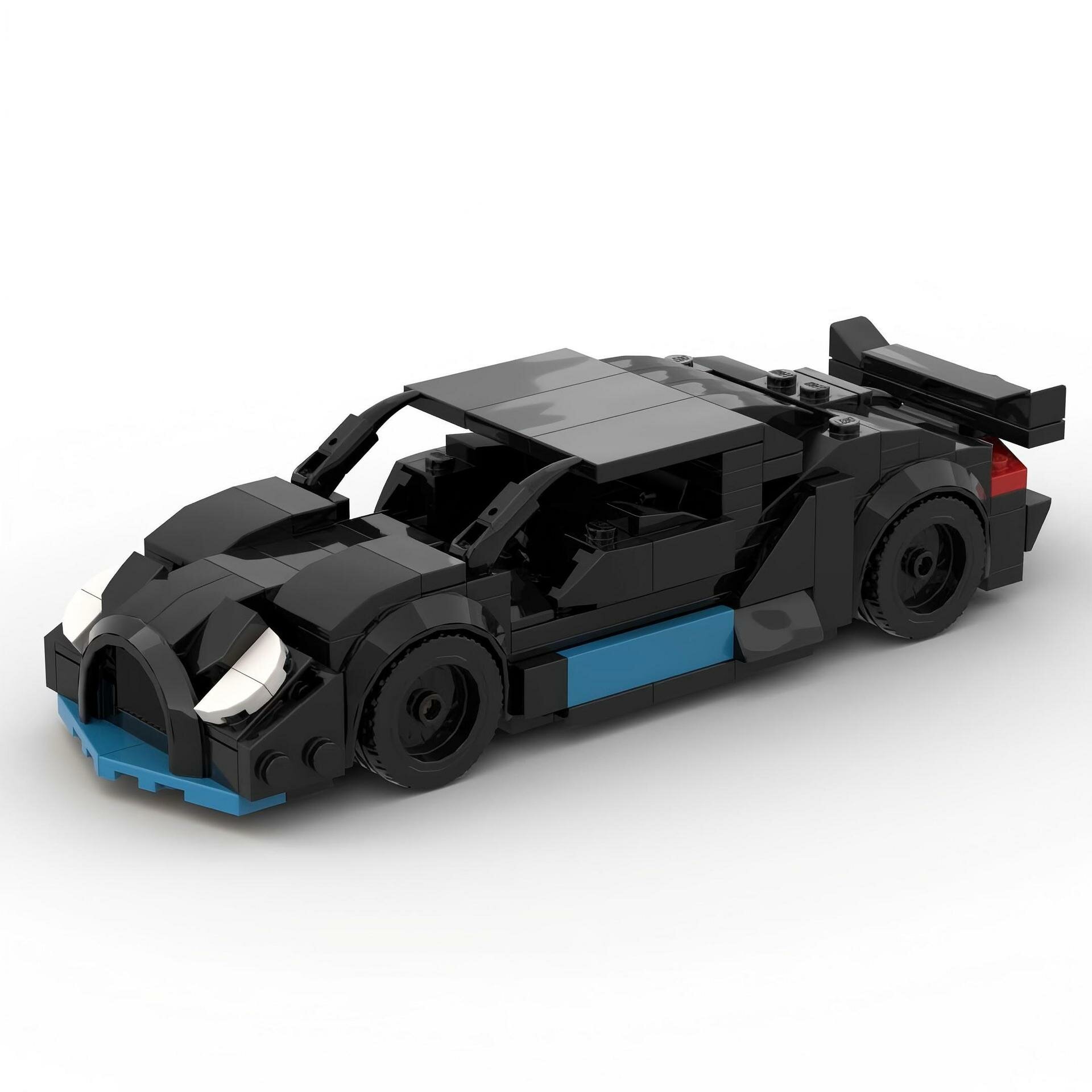 Набор MOC puzzle для сборки игрушечных моделей, коллекция спортивных автомобилей с шестью сетками, творческая сборка моделей автомобилей, детские подарки, подходит для мальчиков