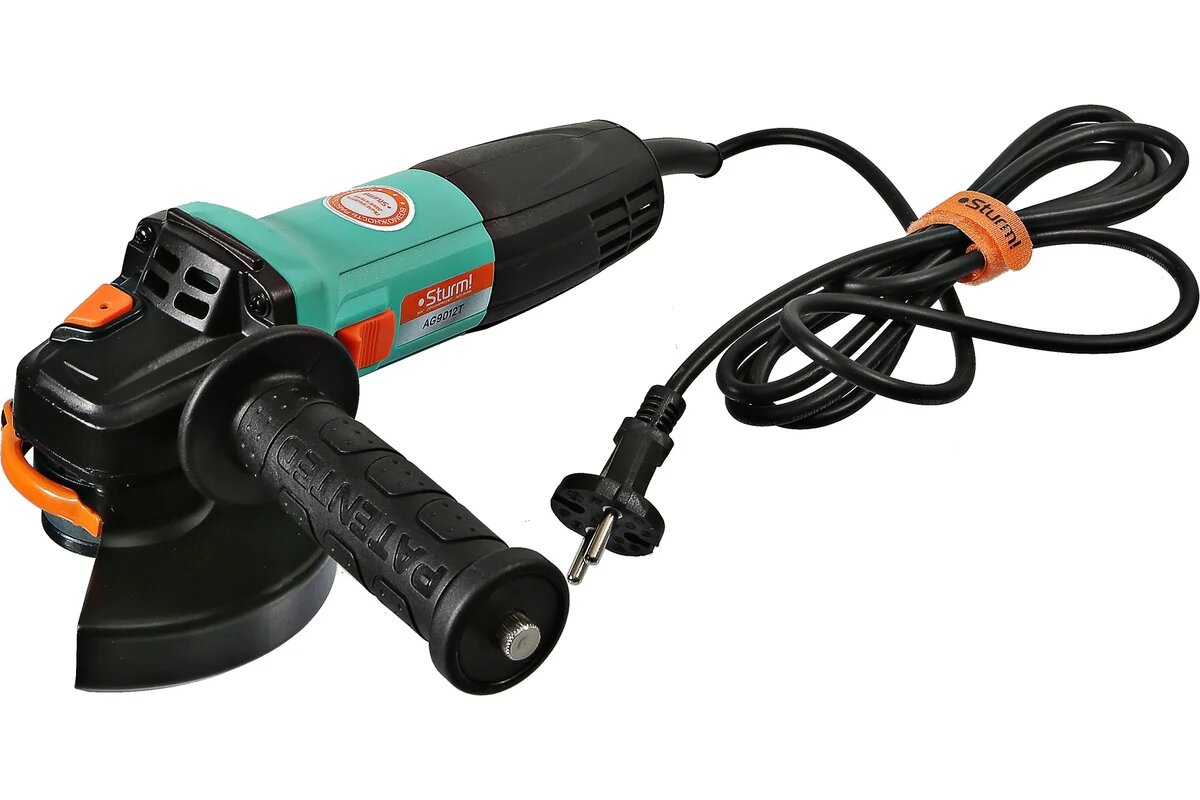 Угловая шлифмашина Sturm AG9012T, 1000 Вт, 125 мм, щеточный, сдвижная клавиша