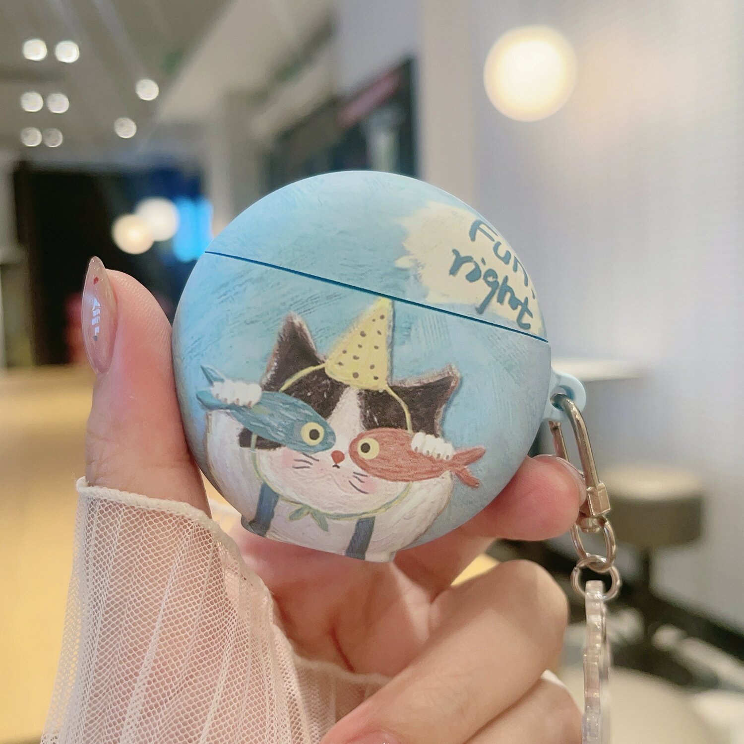 Чехол для наушников Huawei FreeClip, FreeBuds 6i, 7i/FreeBuds SE2, FreeBuds 4/5i, Pro2 с дизайном «рыбий глаз» и