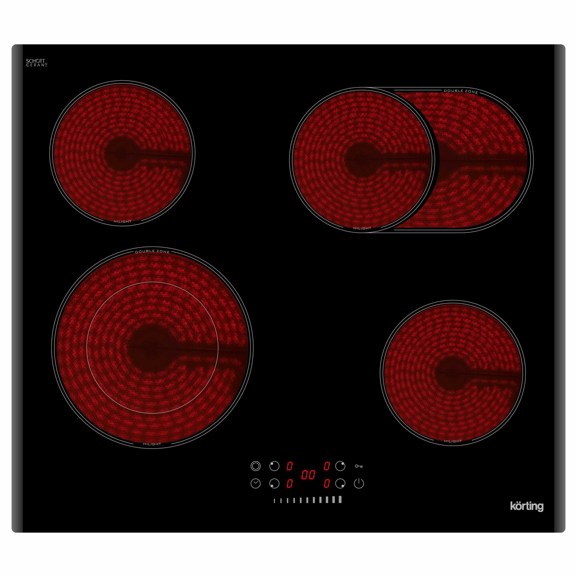 Встраиваемая электрическая варочная панель Korting HK 62550 B