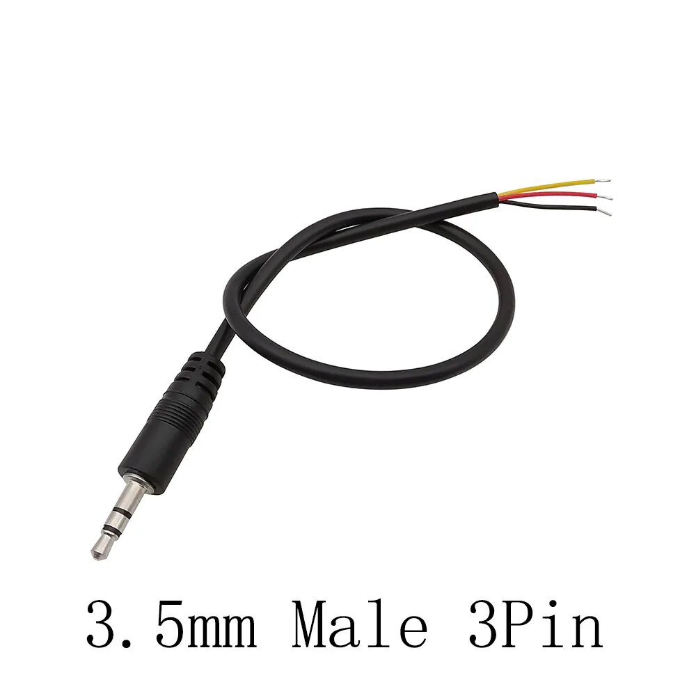 Аудиокабель 2.5 мм - 3.5 мм 5PCS, 3.5mm Male 3P