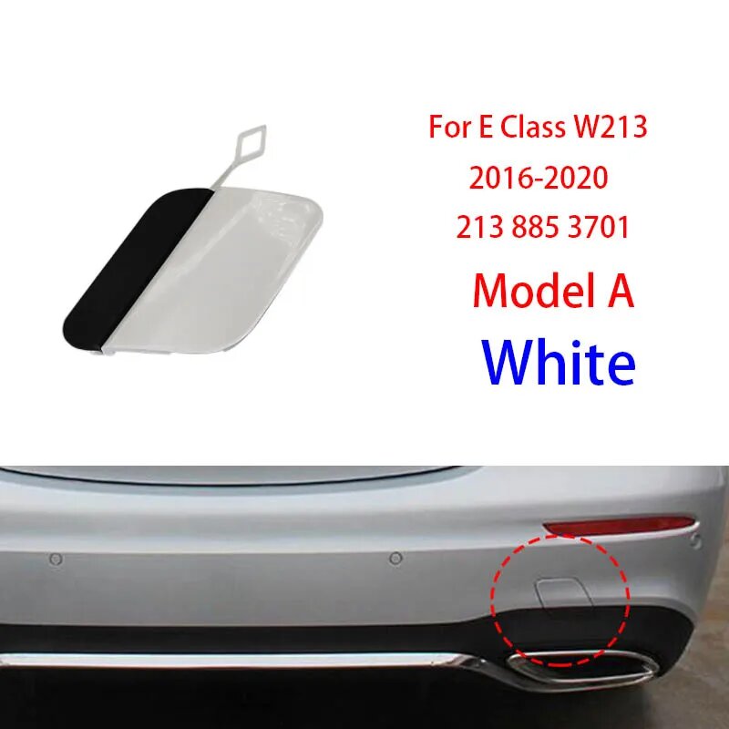 Задний фаркоп автомобиля, бампер, фаркоп, крышка для Mercedes Benz E-class W213 E260 Model A White