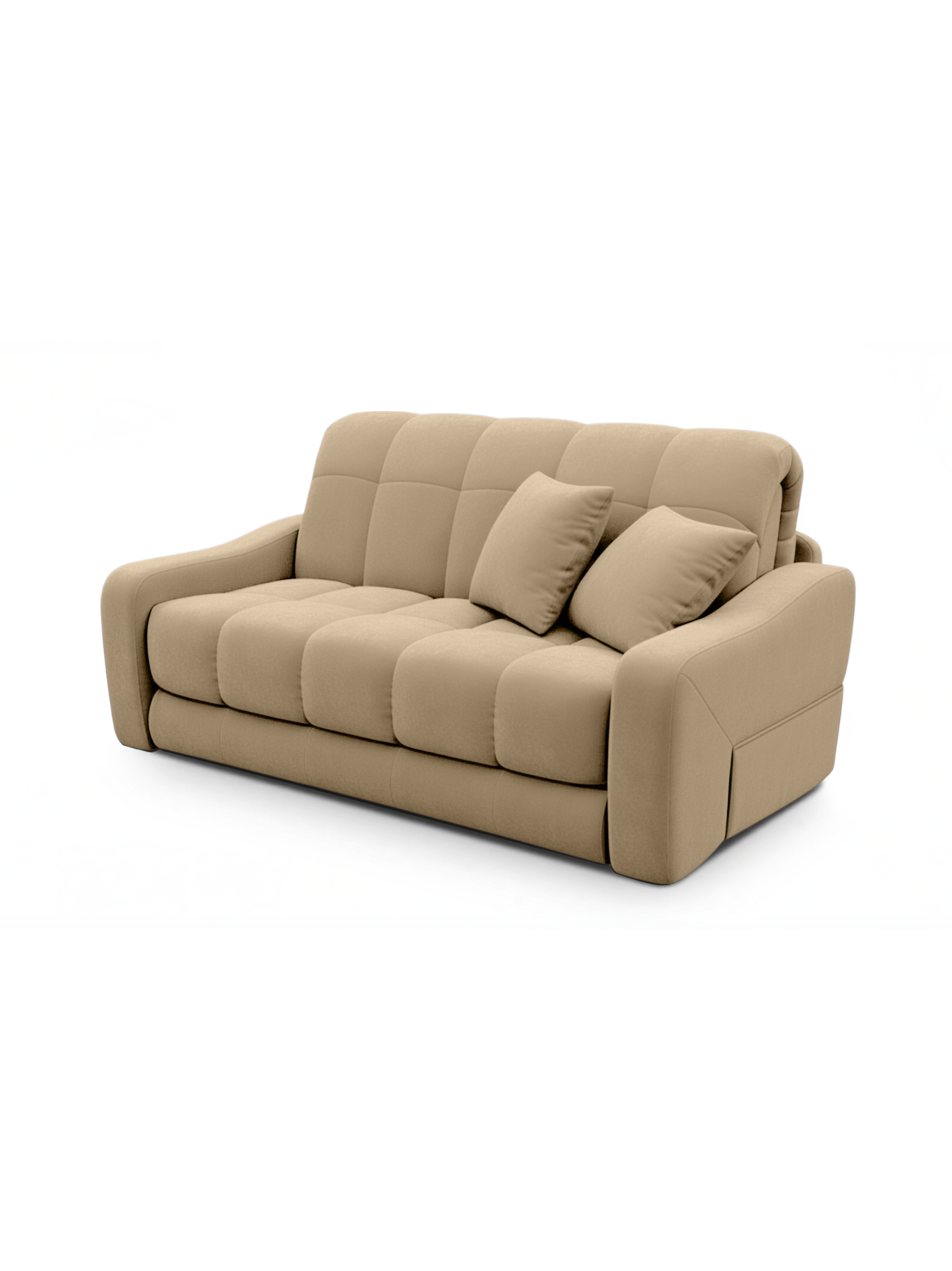 Диван Стелла Лайт Velutto 02 NOW 189x105x88 см, бежевый Велютто, аккордеон Фиеста