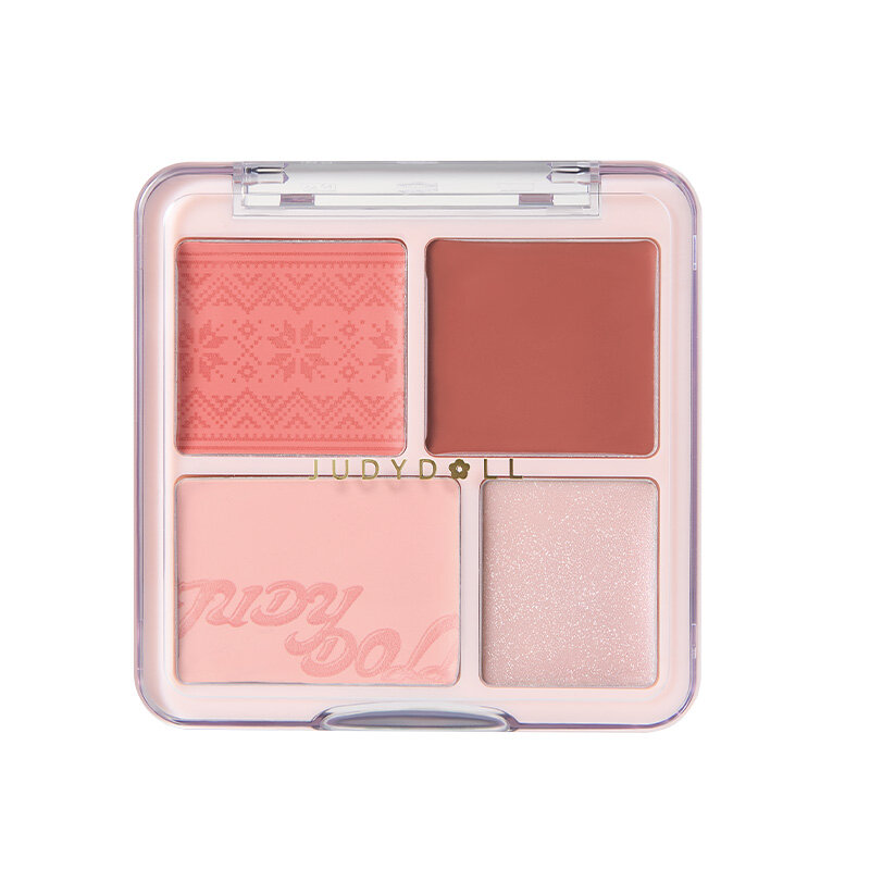Палетка хайлайтер + консилер + контуринг женская Judydoll матовая, 9г, 3-в-1