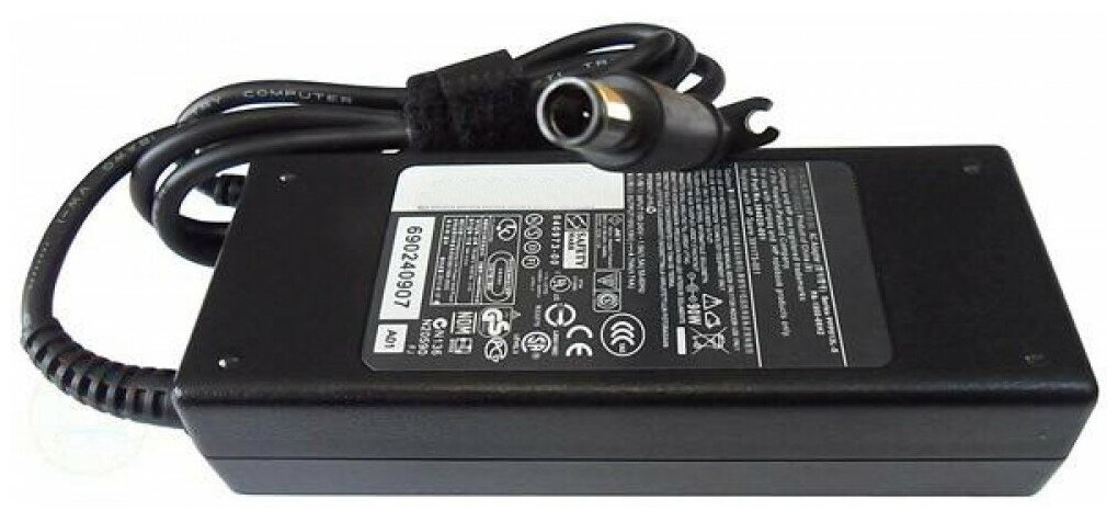 Зарядка для ноутбука HP 19V 4.74A 90W 7.4x5.0mm (PA-1900-08H2 384020-001), без сетевого кабеля, OEM