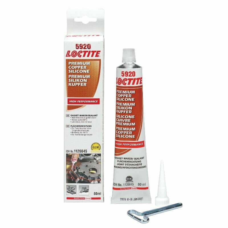 Герметик силиконовый высокотемпературный медный LOCTITE SI 5920 80мл
