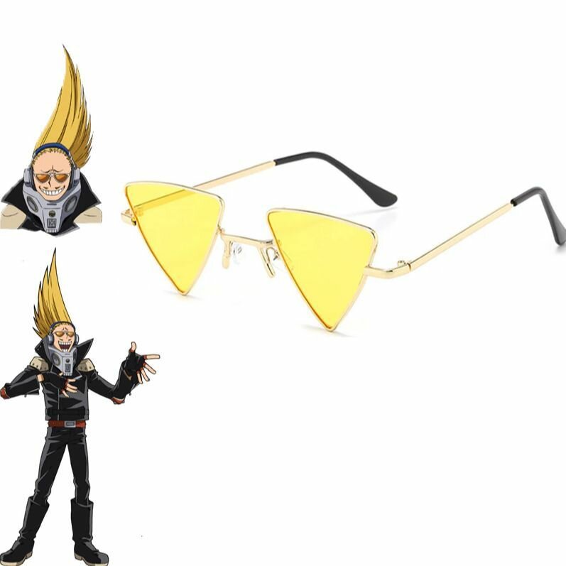 Очки для косплея Хизаши Ямада / Сущий Мик из аниме Моя Геройская Академия желтые