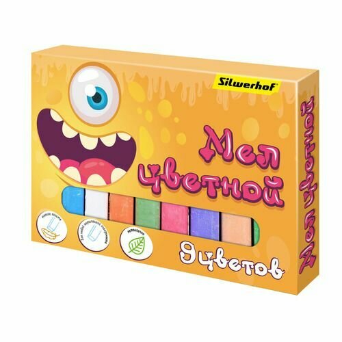 Мел Silwerhof Монстрики 9 цветов