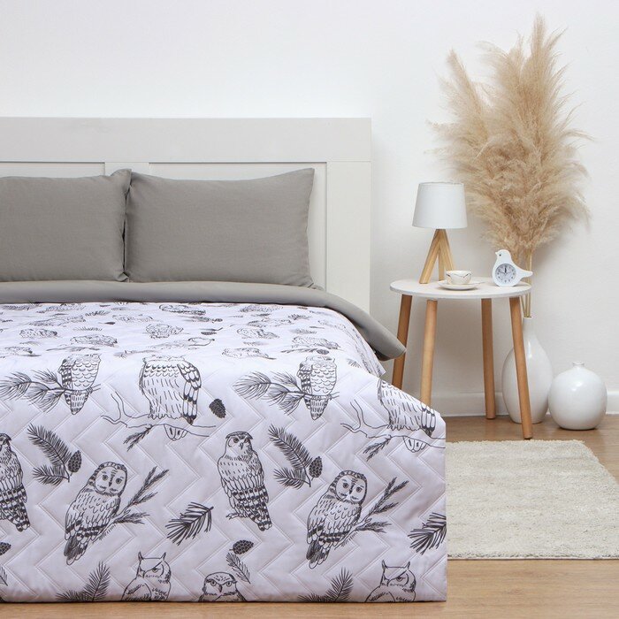 Покрывало LoveLife евро макси Owls 240*210±5см, микрофайбер, 100% п/э, 9629511